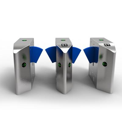 China Automatic Turnstile Flap Barrier Gate with 304 or 316 Stainless Steel Anti-Tailgating Function and DC24V Motor for sale