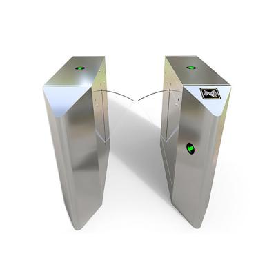 China Metro Station Dual Lane Waist High Turnstile with 600mm Passage Width and 30 Persons/Min Throughput in 304 Stainless Steel Housing for sale