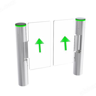 China Bi-Directional Swing Barrier Gate with 24VDC Brushless Motor for 30 Person/Minute Access Control for sale