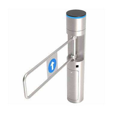 China Programmable Card Reader Pedestrian Swing Gate with 180 Degree Swing Angle and Stainless Steel Arm for sale