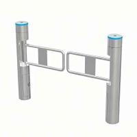 China Waist High Stainless Steel Pedestrian Swing Gate with Brushless Motor for Access Control for sale