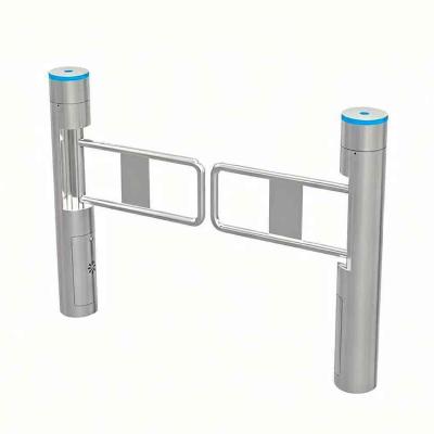 China Waist High Stainless Steel Pedestrian Swing Gate with Brushless Motor for Access Control for sale