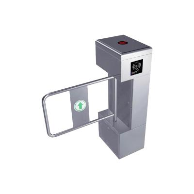 China Vertical Small Size 304 Stainless Steel Pedestrian Swing Gate with Bi-directional Opening for Official Buildings for sale