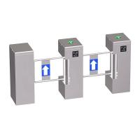 China 304 Stainless Steel Bi-directional Swing Barrier Gate with 1.5s Gate Opening Speed for Crowd Control for sale