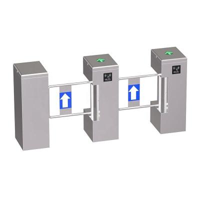 China 304 Stainless Steel Bi-directional Swing Barrier Gate with 1.5s Gate Opening Speed for Crowd Control for sale