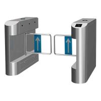 China SUS304 Pedestrian Swing Barrier Gate with Fingerprint RFID Reader for Bi-directional Access Control for sale