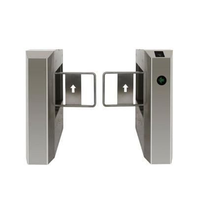 China BLDC Motor Anti Pinch SS304 Swing Barrier Gate Pedestrian Swing Turnstile Gate for sale