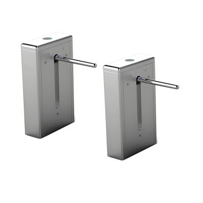 China SS304 Stainless Steel Drop Arm Turnstile with Alarm Function and 30 Person Per Minute Flow Rate for sale