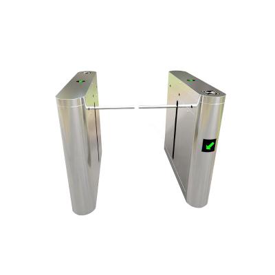 China Bi-Directional Drop Arm Turnstile with 1000mm Channel Width 30 Person Per Minute Flow Control and SS304 Stainless Steel Construction for sale