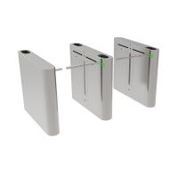 China SS304 Stainless Steel Drop Arm Turnstile with Face Recognition System and 30 Person Per Minute Flow Rate for sale