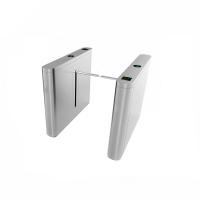 China SS304 Temperature Detection 40W Drop Arm Turnstile Barrier Gate with 30 Person Flow Rate for sale