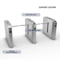 China IP55 RFID Security Gate Access Control Double Moter Bridge Drop Arm Turnstile for sale