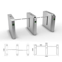 China 24V BLDC Motor Drop Arm Turnstile Slim Size Bi Directional LED Light Indication for sale