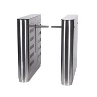 China Infrared Detection RFID Control Drop Arm Turnstile with 30 Person Per Minute Flow Rate for Metro Stations for sale