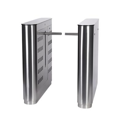 China Infrared Detection RFID Control Drop Arm Turnstile with 30 Person Per Minute Flow Rate for Metro Stations for sale