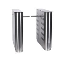 China 304 Stainless Steel Mechanical Antipinch Automatic Drop Arm Turnstile with 30 Person Per Minute Flow Rate for sale