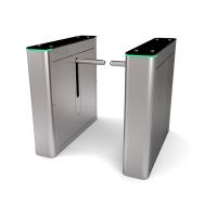 China 304 Stainless Steel Drop Arm Turnstile with 30 Person Per Minute Flow Rate and Bi-Directional Access Control for sale