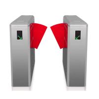 China 600mm Passage Width Retractable Flap Barrier Gate with 304 Stainless Steel Cabinet and High Sensitivity Infrared Photocell for sale