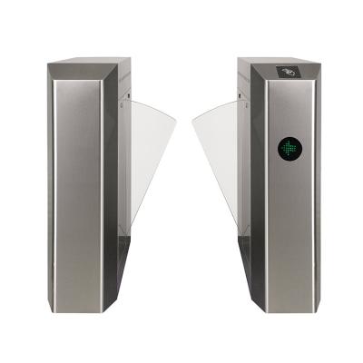 China Pedestrian Turnstile with 0.5 Second Fast Speed Clear Acrylic Flap and Auto Reverse Mechanism for sale