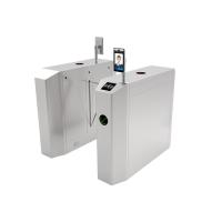 China DC 24V Motor SS304 Waist Height Flap Barrier Gate with Fault Self Checking Function for sale