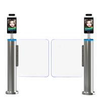 China Cylindrical Swing Barrier Turnstile Single Pole 304 Stainless Steel For Lobby for sale