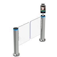 China Self Closing Fastlane Swing Barrier Gate Cylindrical Speed Gate For Building for sale
