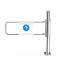 China Waist High Single Direction Swing Turnstile Gate with 304 Grade Stainless Steel Construction for sale