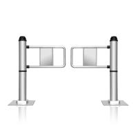 China 304 Stainless Steel Swing Barrier Gate with 900mm Arm Length and IP44 Protection for sale
