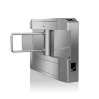 China High Security 304 Stainless Steel Pedestrian Swing Gate with 90cm Arm Length and DC Motor for sale
