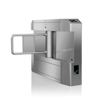 China High Security 304 Stainless Steel Pedestrian Swing Gate with 90cm Arm Length and DC Motor for sale
