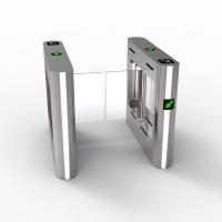 China 350mm Width 5 Million MCBF SS304 Glass Wing Barrier Gate Automatic Swing Barrier for sale