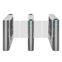 China Biometric Access Control Swing Barrier Gate with 1.5mm Frame and DC Brushless Motor for sale