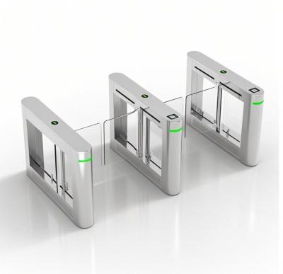 China SS316 Acrylic Swing Barrier Gate with 180 Degree Swing for Secure Access Control for sale