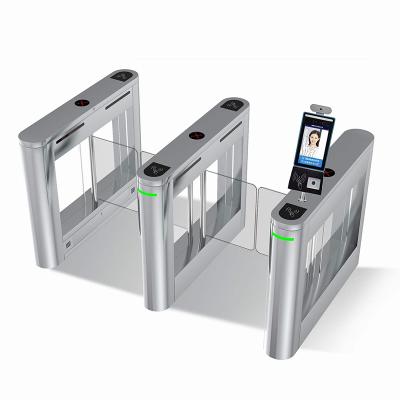 China Push Button Swing Arm Turnstile Security Access Control Turnstile Wireless Remote Control for sale