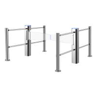China 100W Plexiglass Optical Swing Turnstile Gate with 30person/Min Flow Rate for Secure Access Control for sale