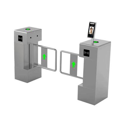 China Durable 304 Stainless Steel Swing Turnstile with 900mm Arm Length and DC 24V Motor for sale