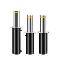 China 304 Stainless Steel 219mm Diameter 2.2kW Hydraulic Rising Bollard for Secure Access Control for sale
