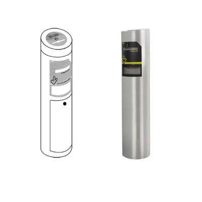 China 304 Stainless Steel 219mm Diameter Dropbox Card Collector with 280 Card Capacity for Visitor Management for sale