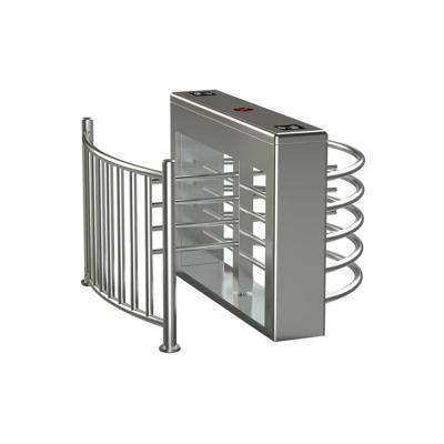 China SS304 40W Waist Height Turnstile Gate with 450mm Arm for Secure Access Control for sale