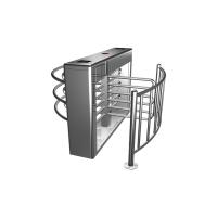 China 304 or 316 Stainless Steel Half Height Turnstile with 25 to 30 Person Per Minute Flow Rate and Single or Bi-Direction Access Control for sale