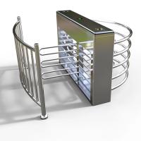 China 304 Stainless Steel Half Height Turnstile with 40W Power Consumption and 25-30 Person/Minute Flow Rate for Secure Access Control for sale