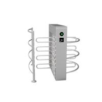 China 304 Stainless Steel Waist High Turnstile with 25 to 30 Person per Minute Flow Rate and CE Certification for sale