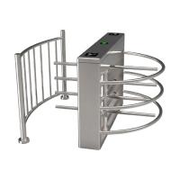 China Solenoid Mechanism Waist Height Turnstile IP55 With QR Barcode Scanner for sale