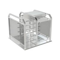 China Automatic 304 Stainless Steel Half Height Turnstile with 30 Persons Per Minute Capacity and Bi-directional Access Control for sale
