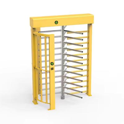 China Stainless Steel Color Bi-Directional Full Height Turnstile with 120° Rotors for Secure Access Control for sale