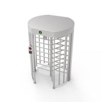 China Swipe Card Reader Full Height Turnstile High Security 38mm Round Tube for sale