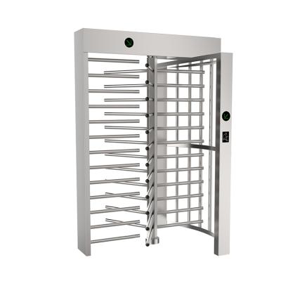 China 120 Degree Rotating Full Height Turnstile with 40W Power Consumption and 25 to 30 Person per Minute Flow Rate for sale