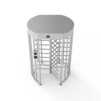 China 316 Stainless Steel Full Height Turnstile with LED Direction Indicators and 90 Degree Rotation for sale