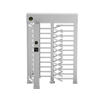 China High Security 120 Degree Full Height Sliding Turnstile Overhead Canopy Access Control System for sale