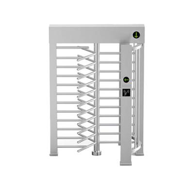 China Pedestrian Access Control Semi Automatic Revolving Full Height Turnstile for sale